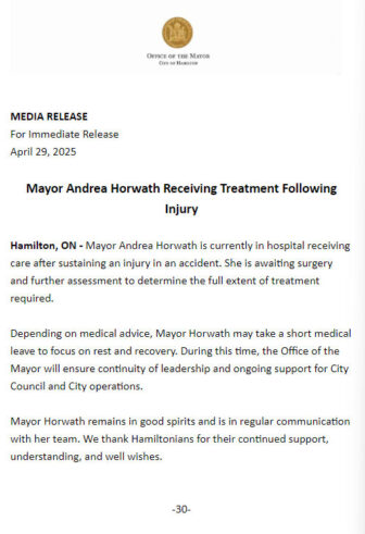 UPDATED: Hamilton Mayor Andrea Horwath Injured in Fall at City Hall ...
