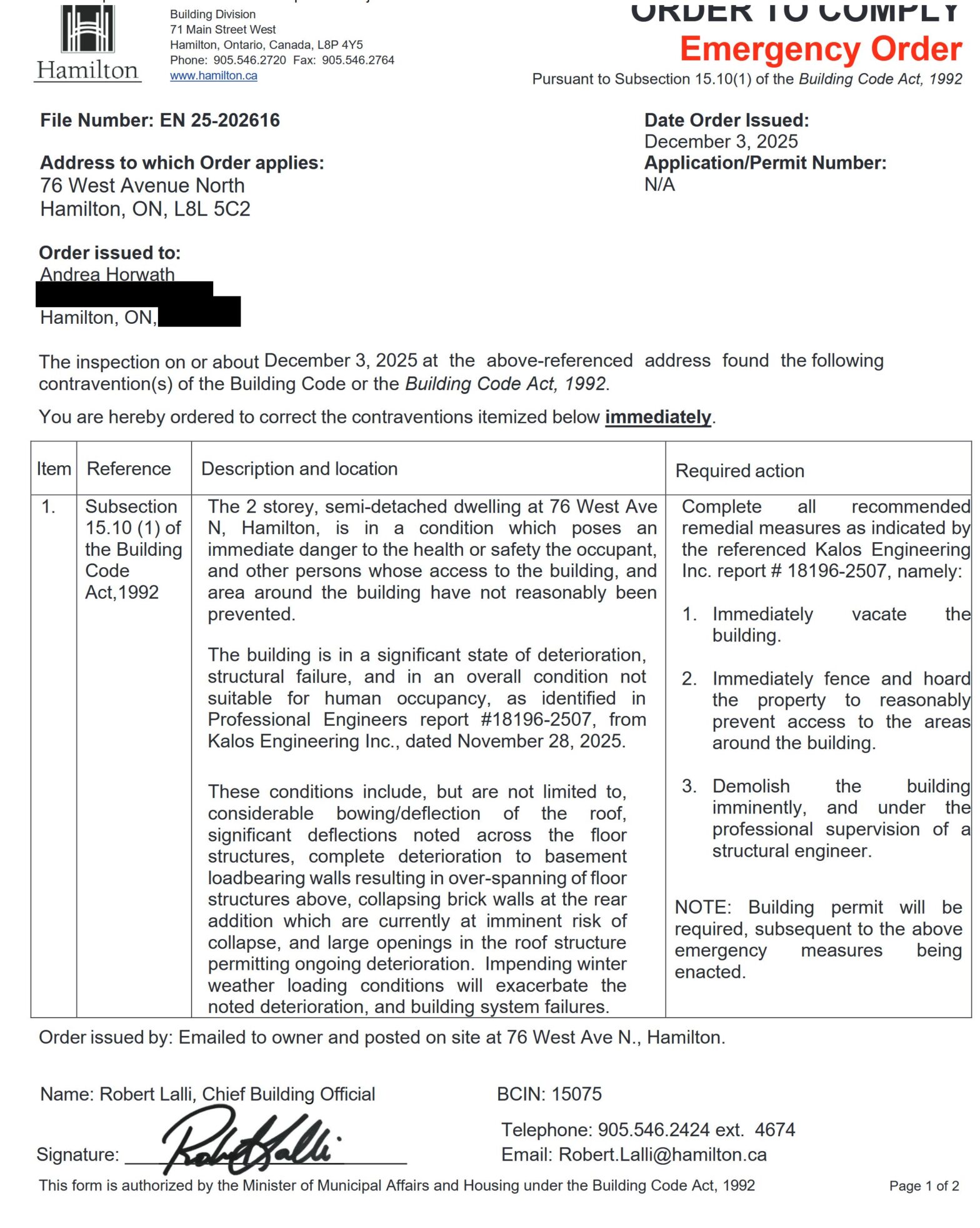 Judge Invalidates City’s Emergency Demolition Order for Property Owned ...