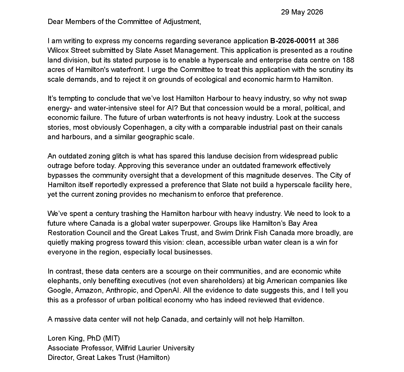 Steelport Land Severance Draws Overwhelming Opposition: 1,209 Letters ...